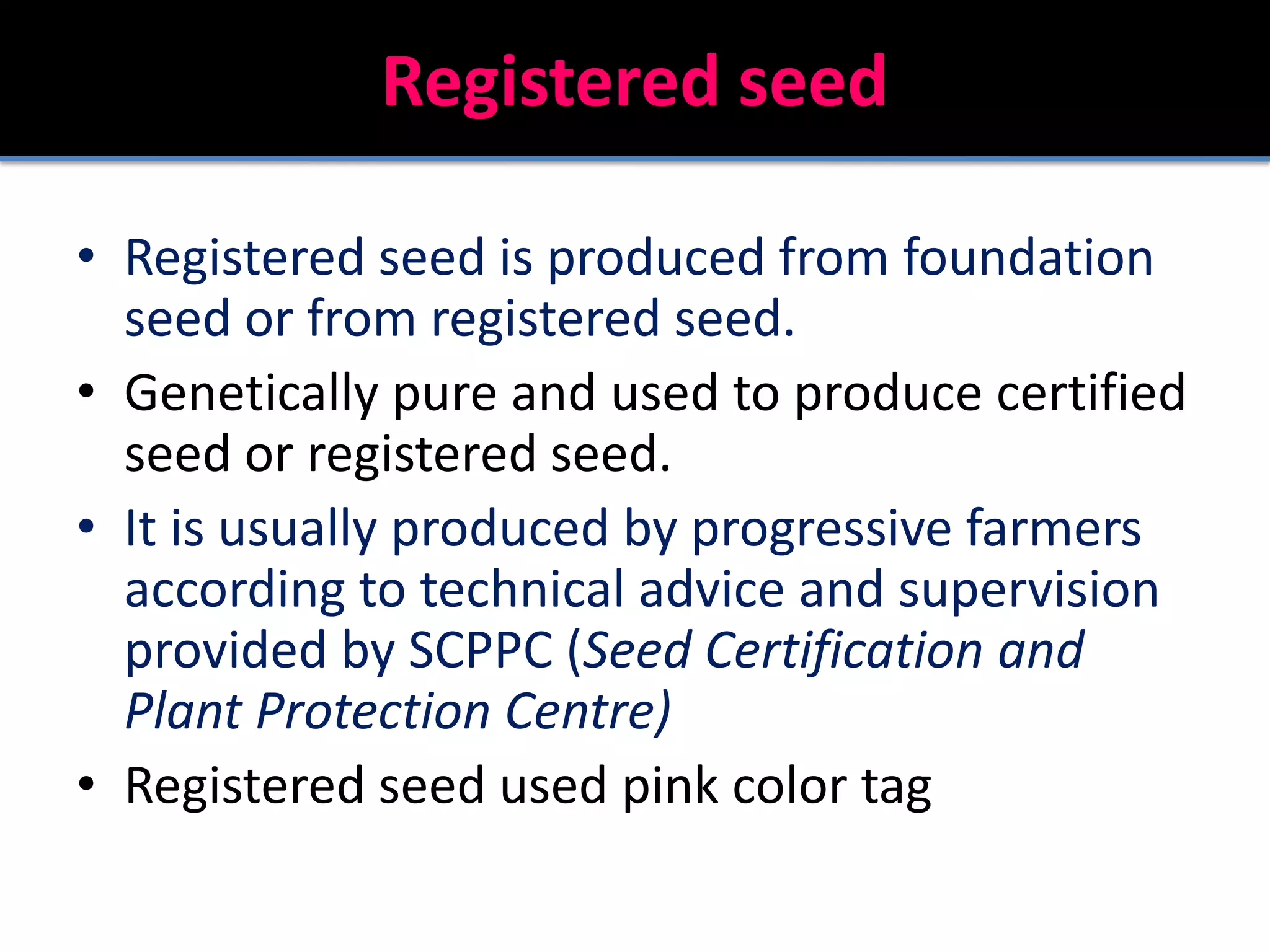 Seed multiplication | PDF