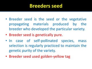 Seed multiplication | PDF