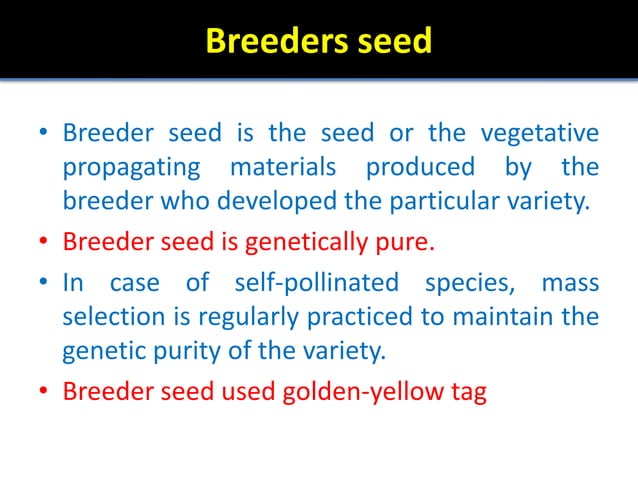Seed multiplication | PDF | Agriculture | Industries