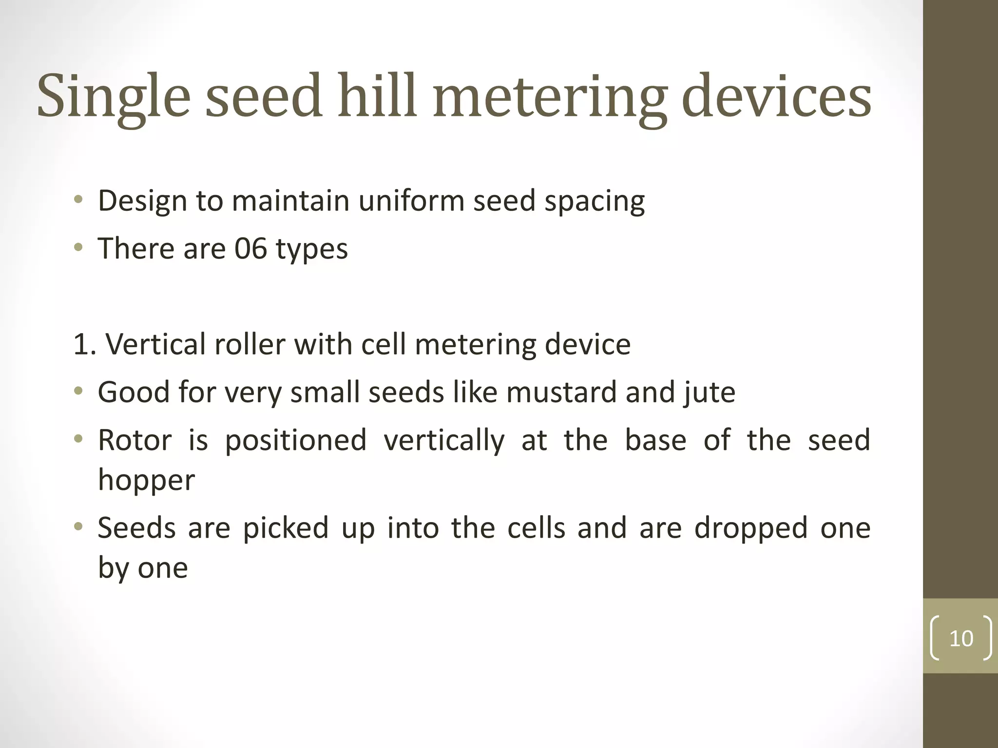 Seed metering devices | PPTX