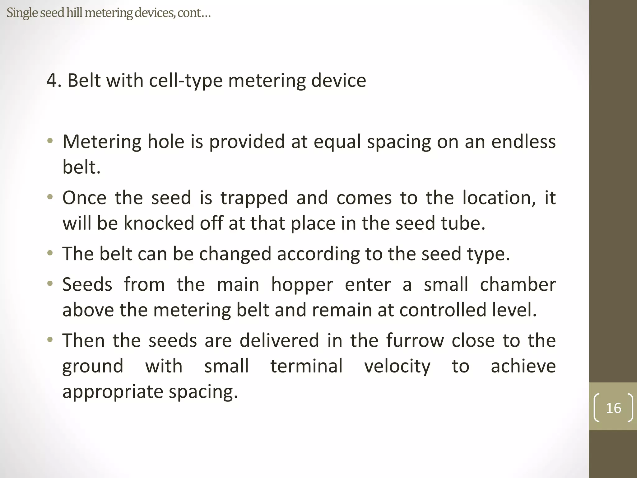 Seed metering devices | PPTX