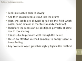 Seed metering devices | PPTX