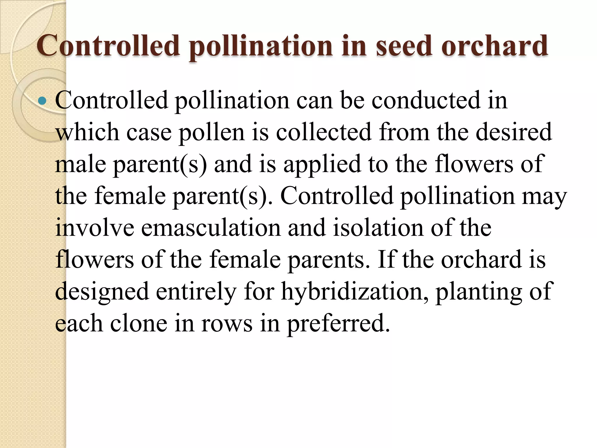 Seed orchard establishment and management shambhu tiwari | PPTX