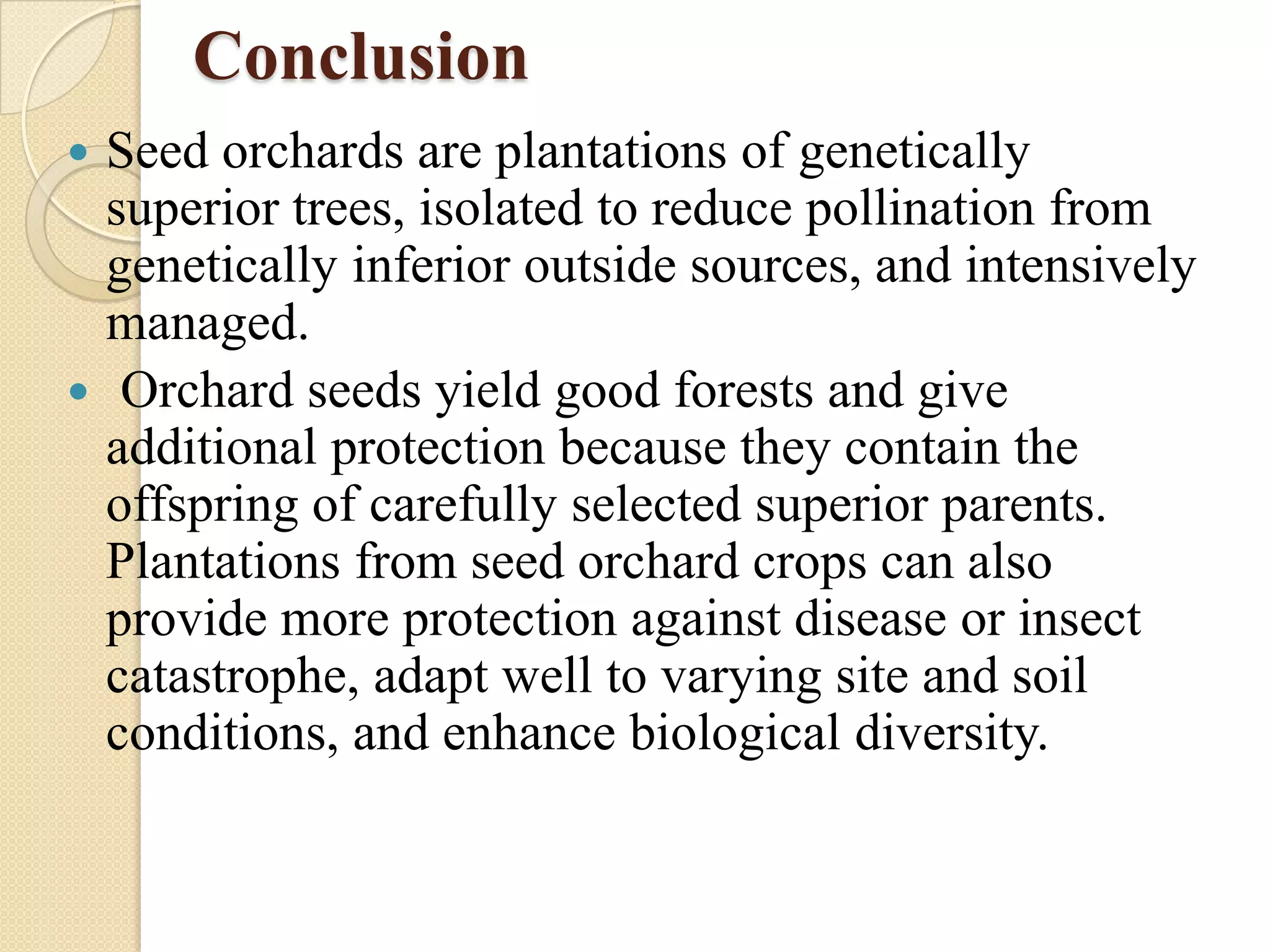 Seed orchard establishment and management shambhu tiwari | PPTX