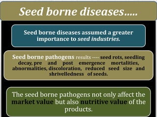 management practices for diseases free seed production | PPTX