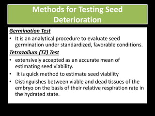 Seed physiology and genetics | PPTX