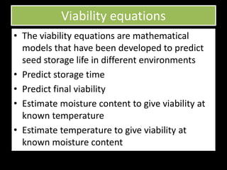 Seed physiology and genetics | PPT