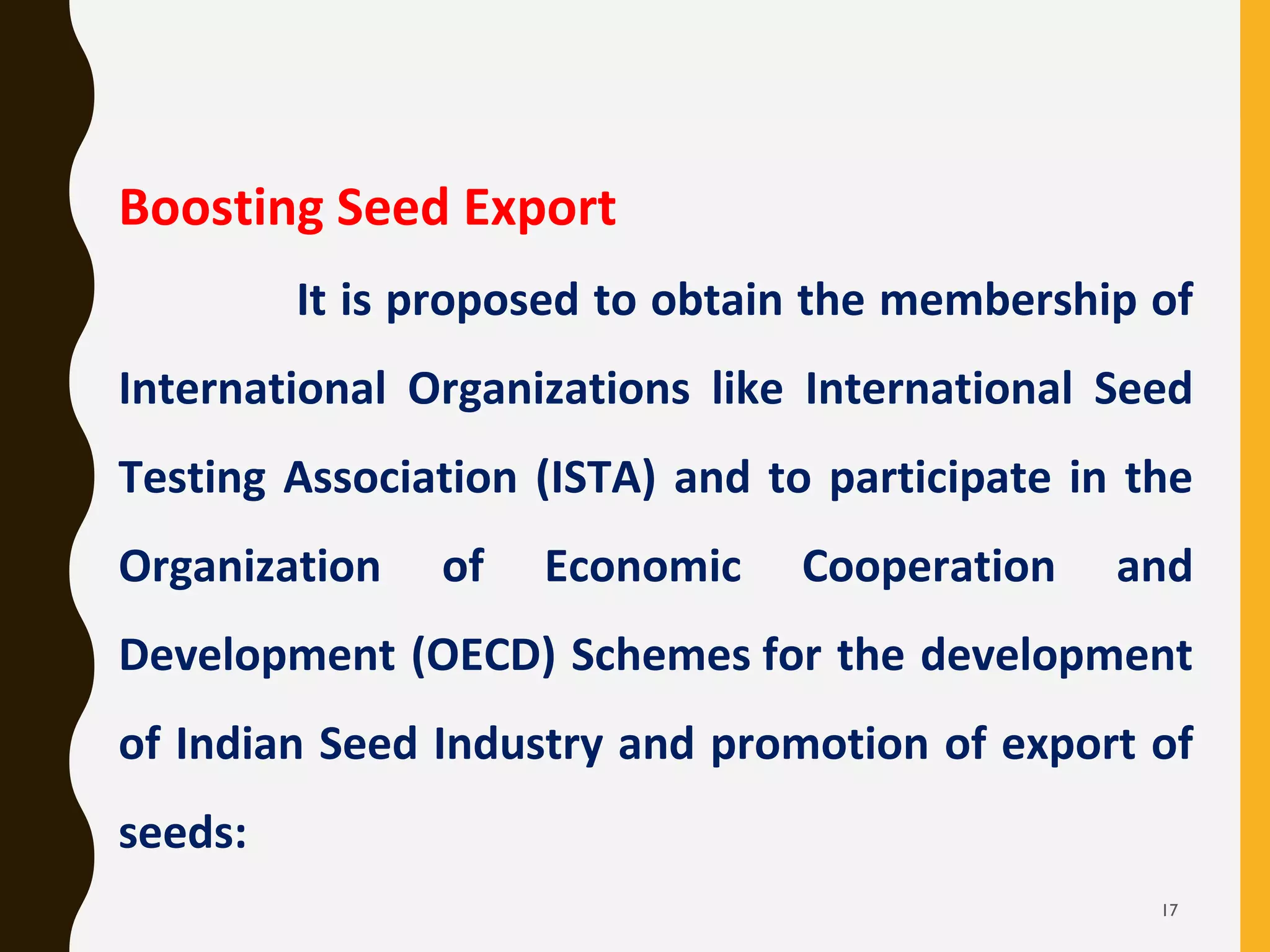 Seed policies (1) | PPT