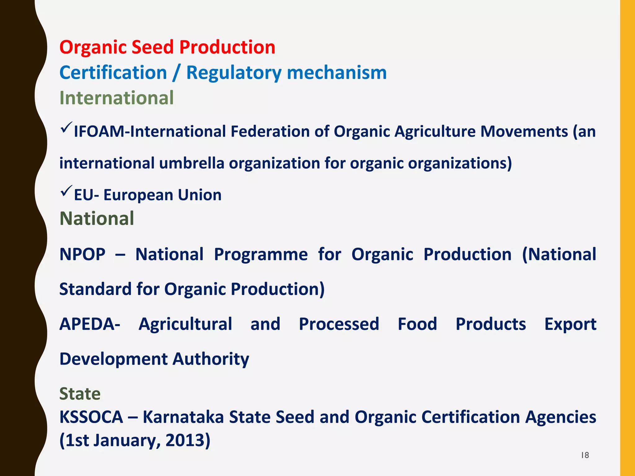Seed policies (1) | PPT