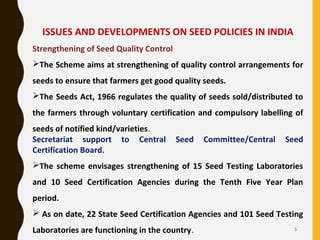 Seed policies (1) | PPT