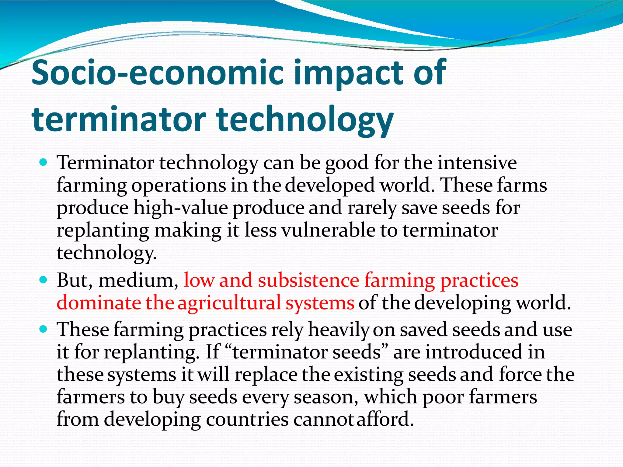 TERMINATOR SEED TECHNOLOGY | PPTX