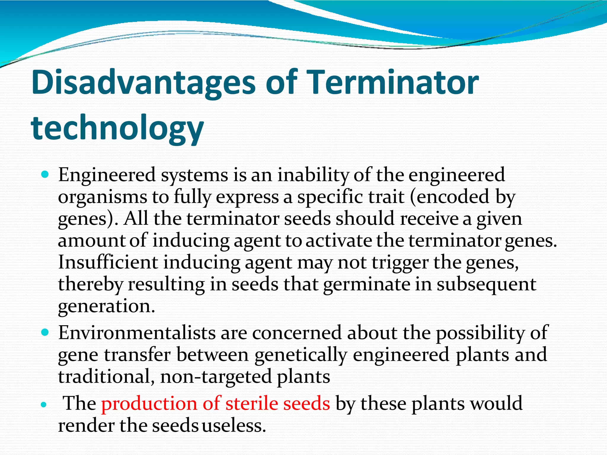 TERMINATOR SEED TECHNOLOGY | PPTX