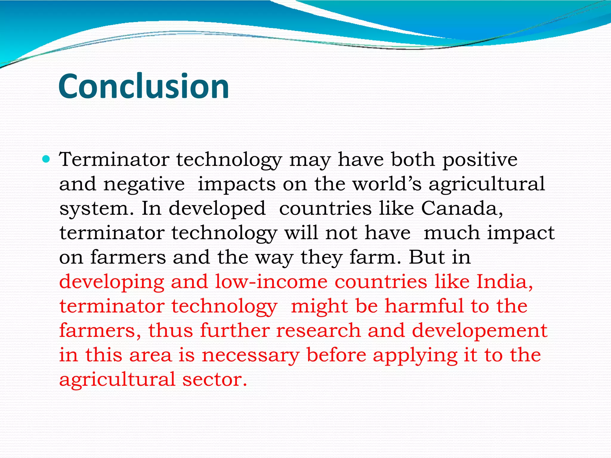 TERMINATOR SEED TECHNOLOGY | PPTX