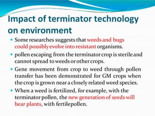TERMINATOR SEED TECHNOLOGY | PPTX