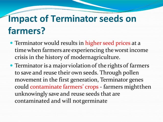 TERMINATOR SEED TECHNOLOGY | PPTX