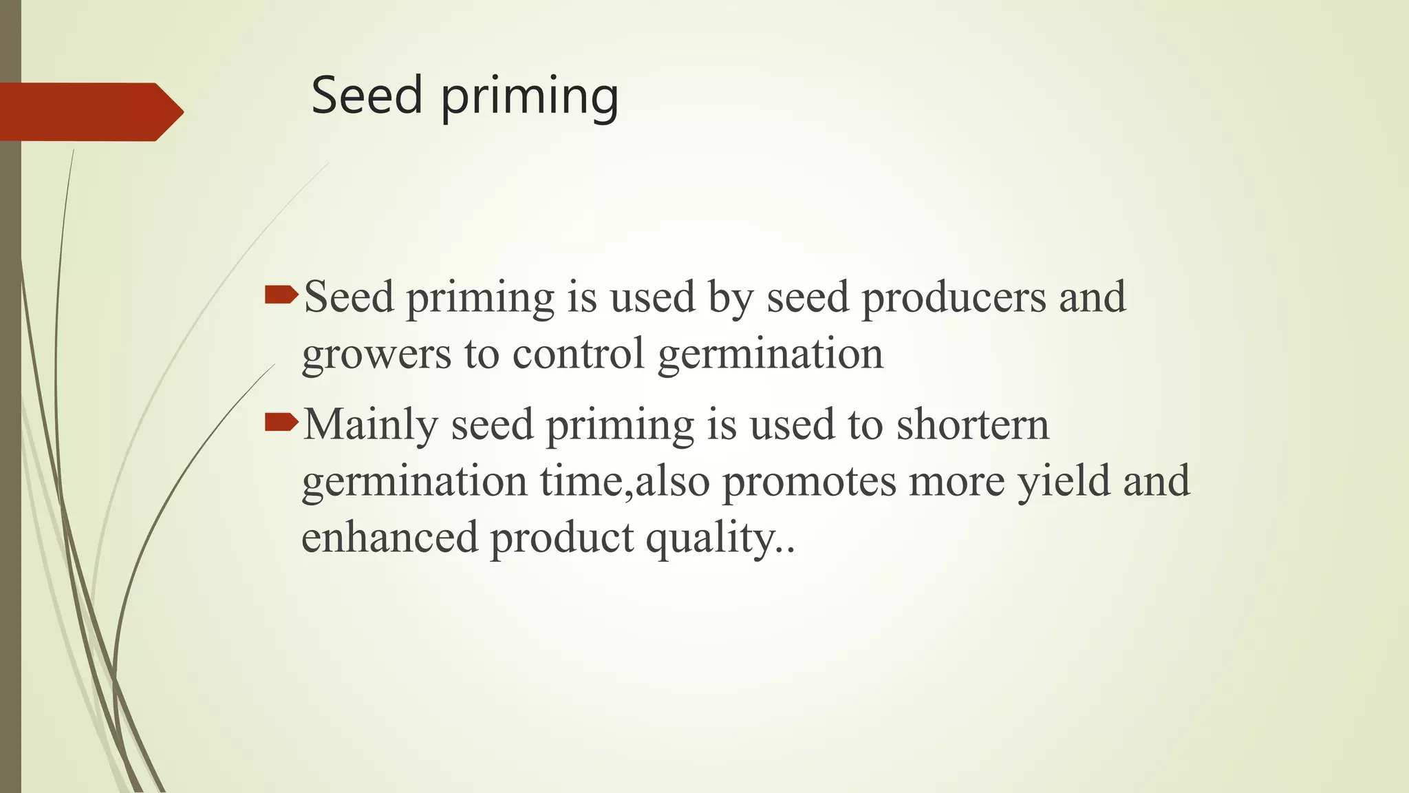 Seed priming | PPTX