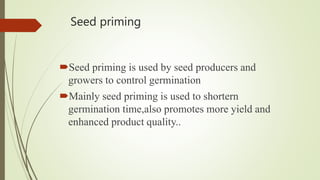 Seed priming | PPTX