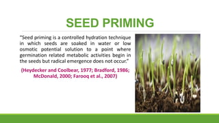 Seed Priming | PDF