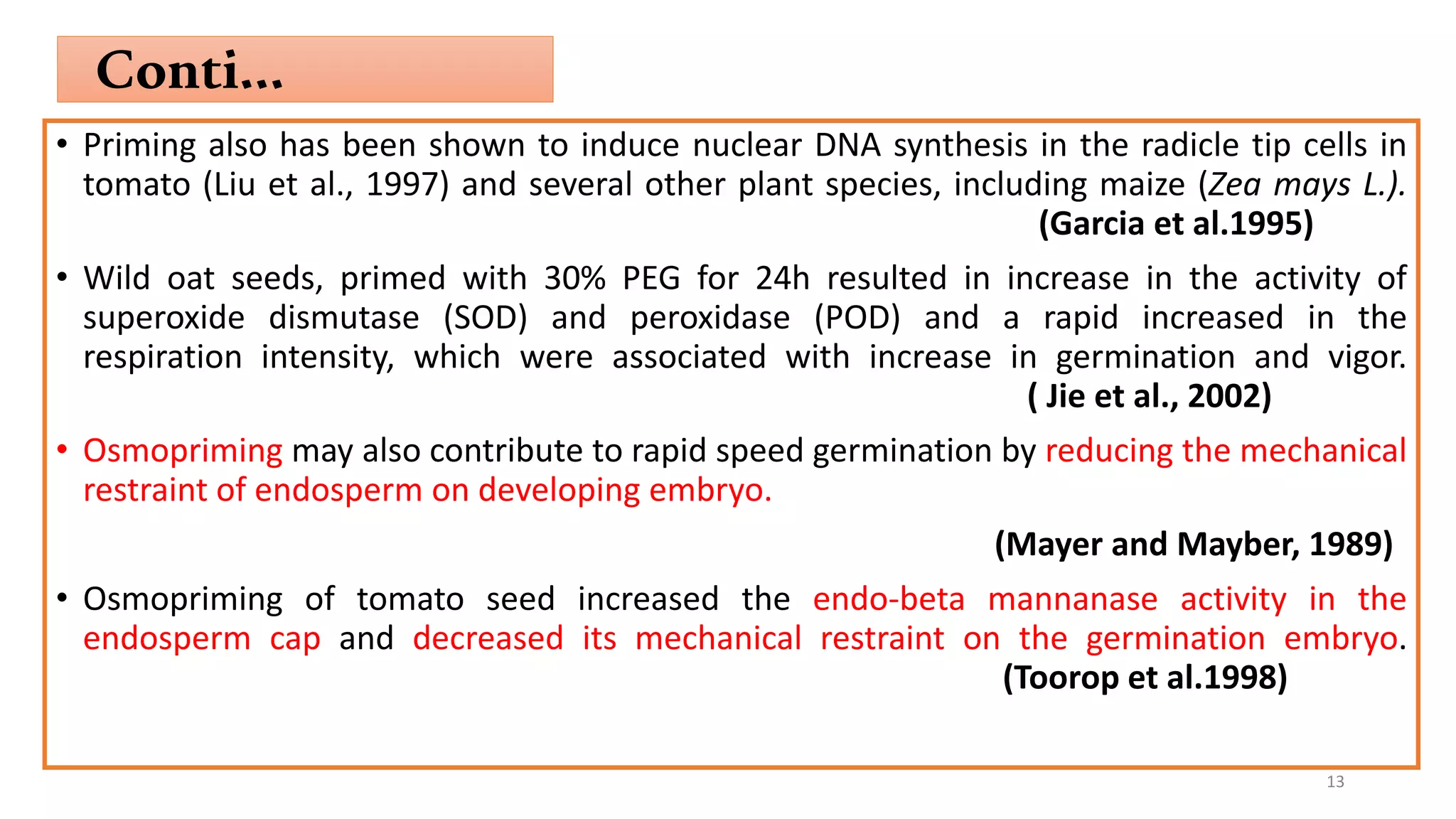Seed priming:- A TOOL FOR QUALITY SEED PRODUCTION | PPTX