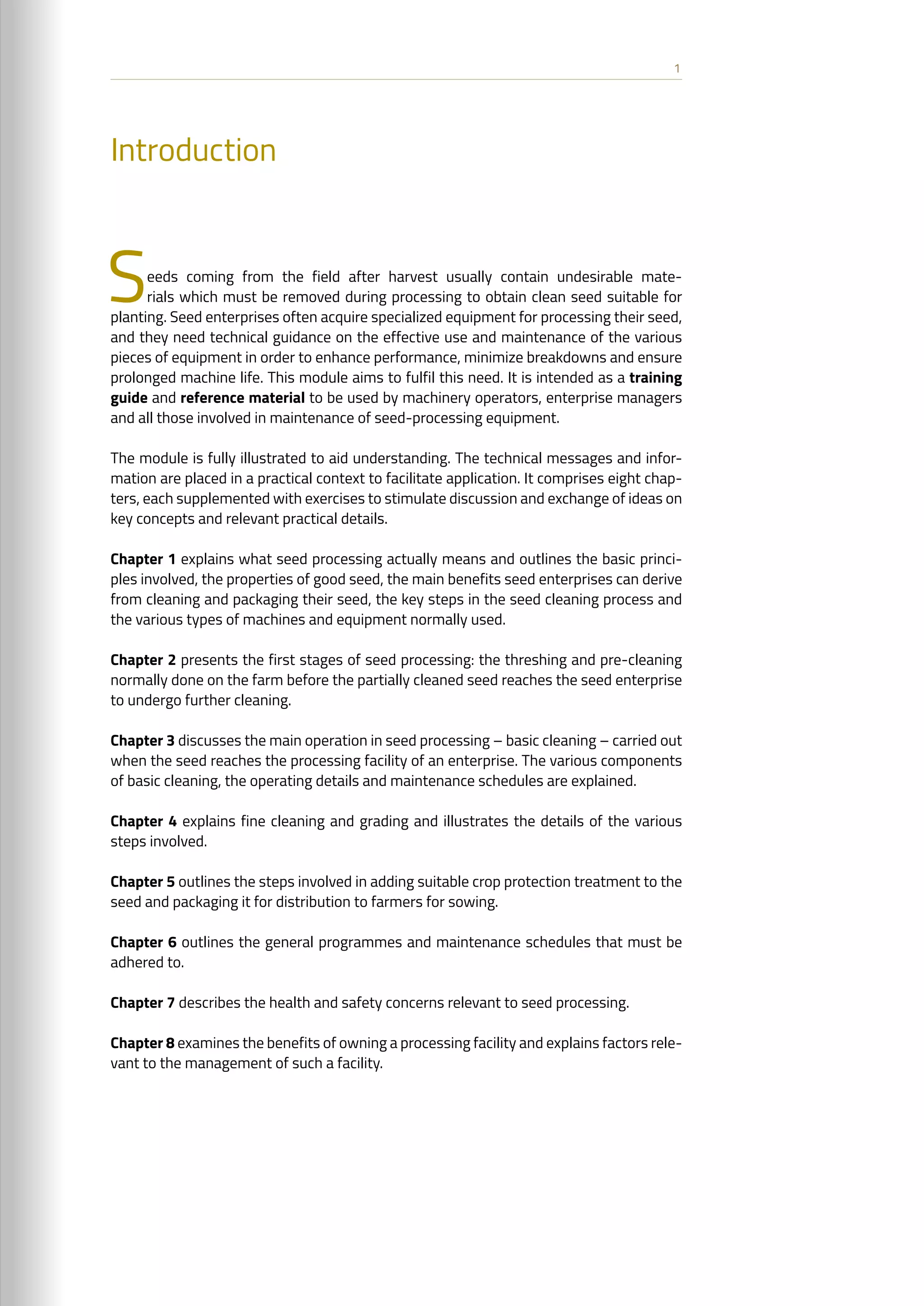 Seed process | PDF | Agriculture | Industries