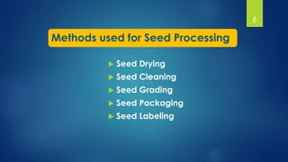 Seed processing | PDF