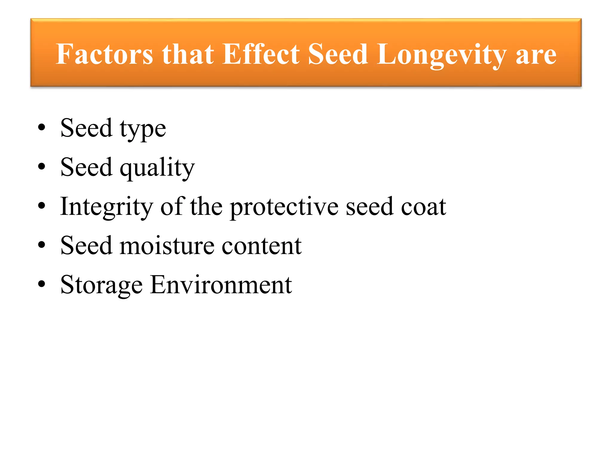 Seed processing and storage | PPTX