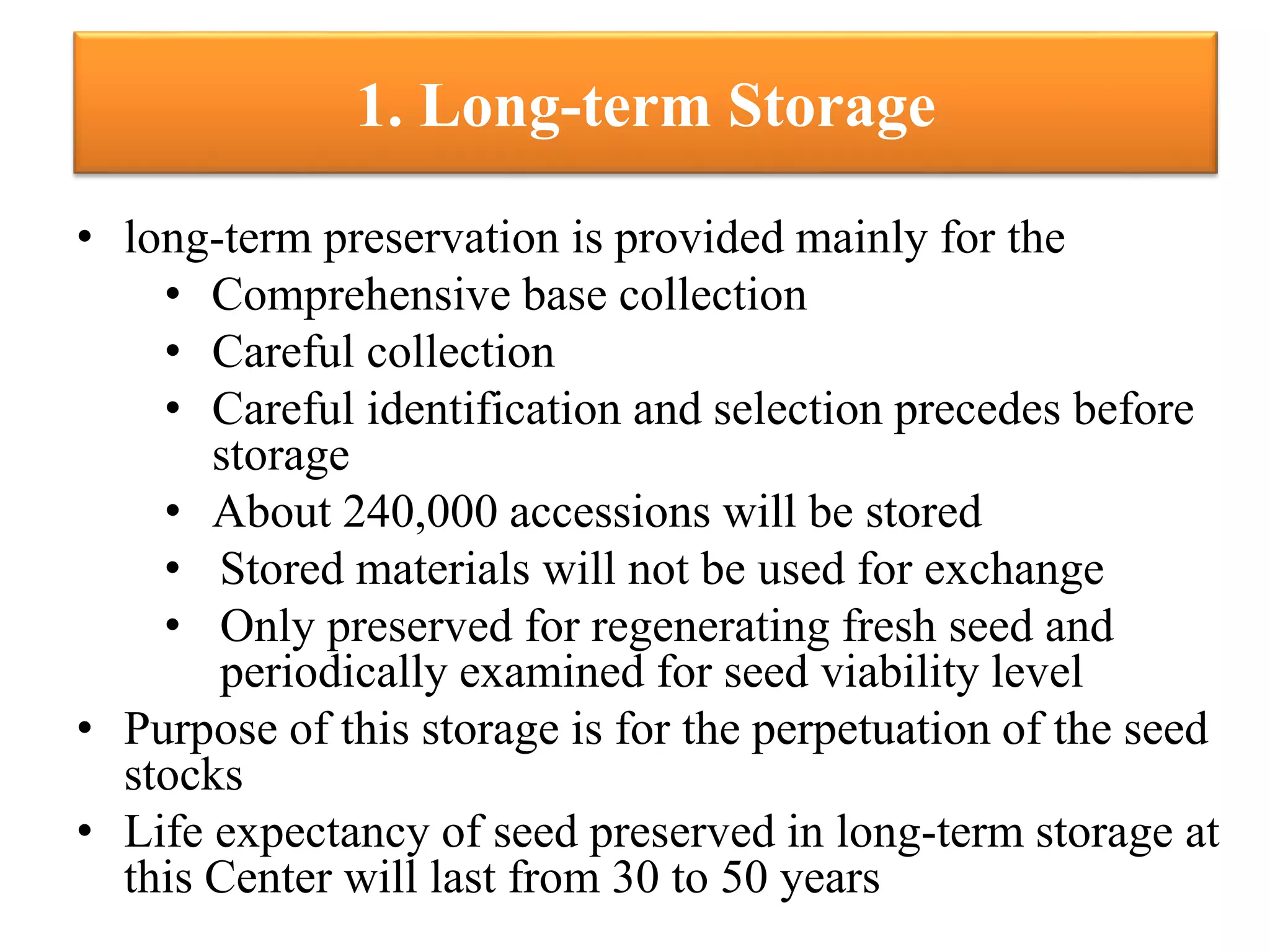 Seed processing and storage | PPTX