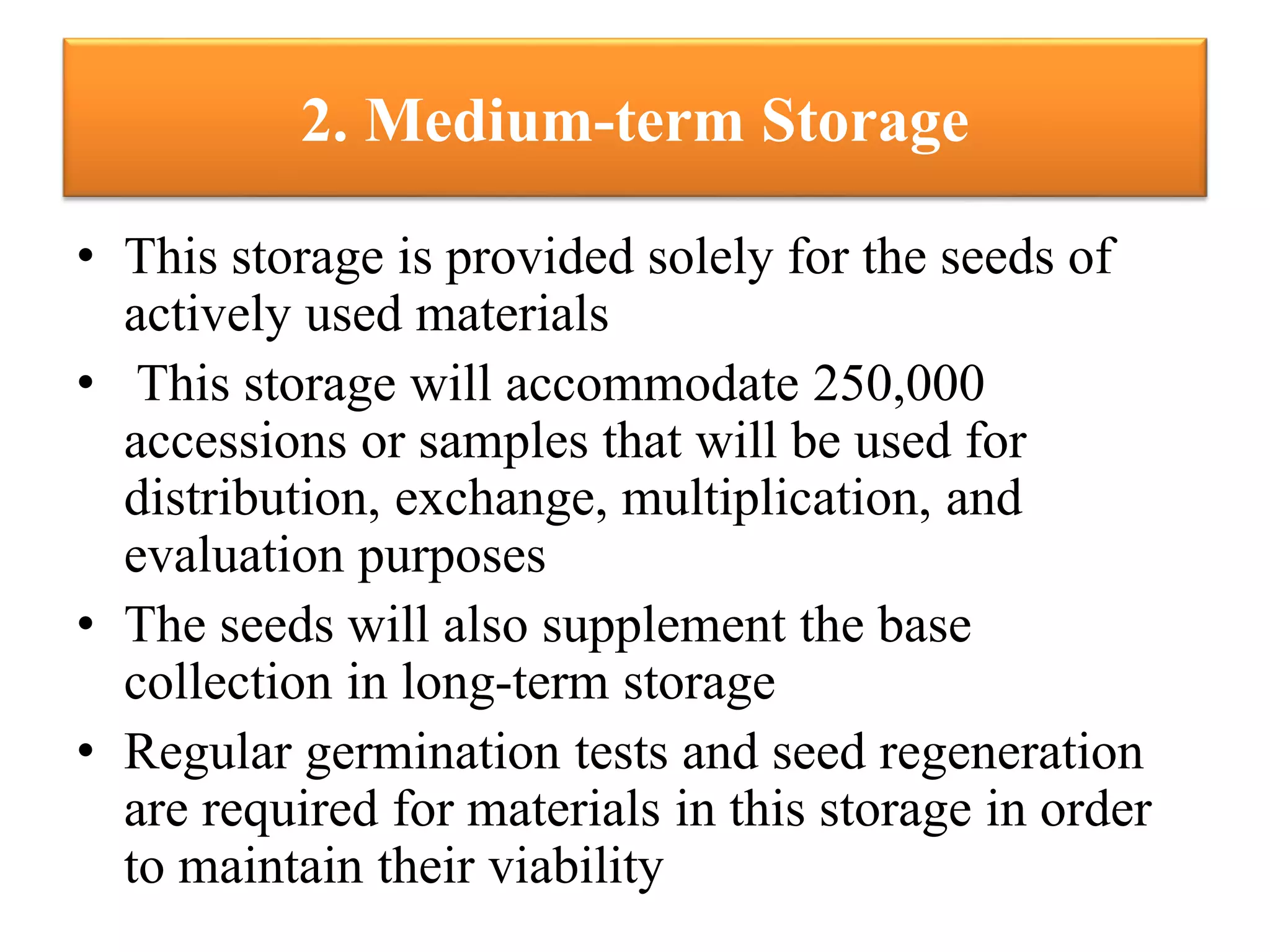 Seed processing and storage | PPTX