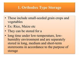 Seed processing and storage | PPTX