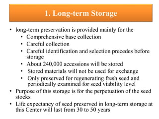 Seed processing and storage | PPTX