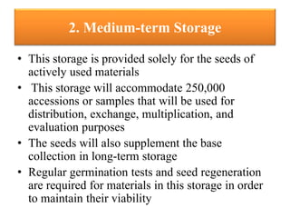 Seed processing and storage | PPTX