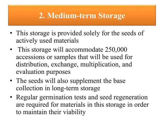 Seed processing and storage | PPTX