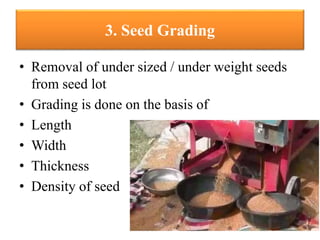 Seed processing and storage | PPTX