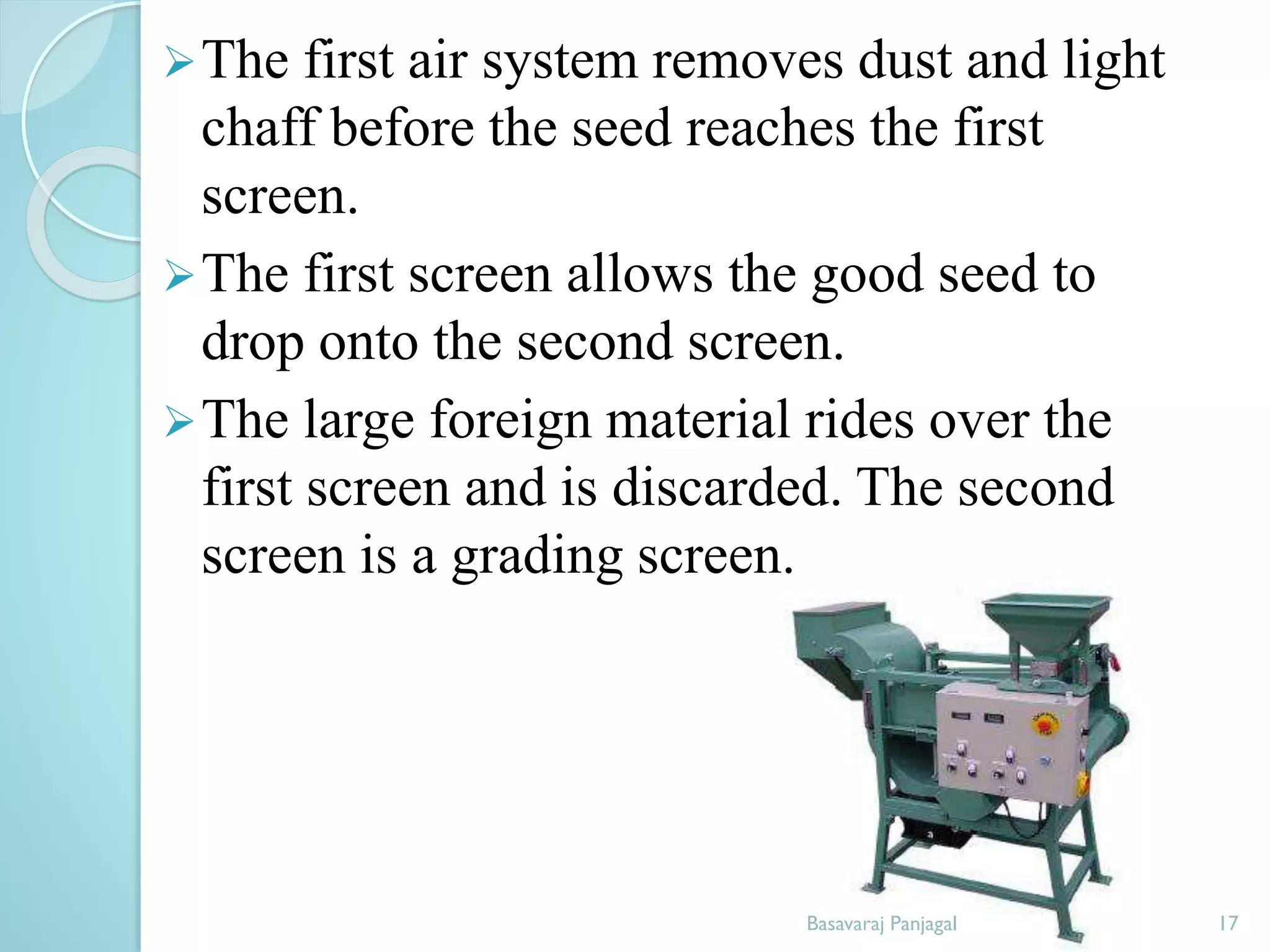 Seed processing equipment's | PDF