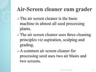 Seed processing equipment's | PDF