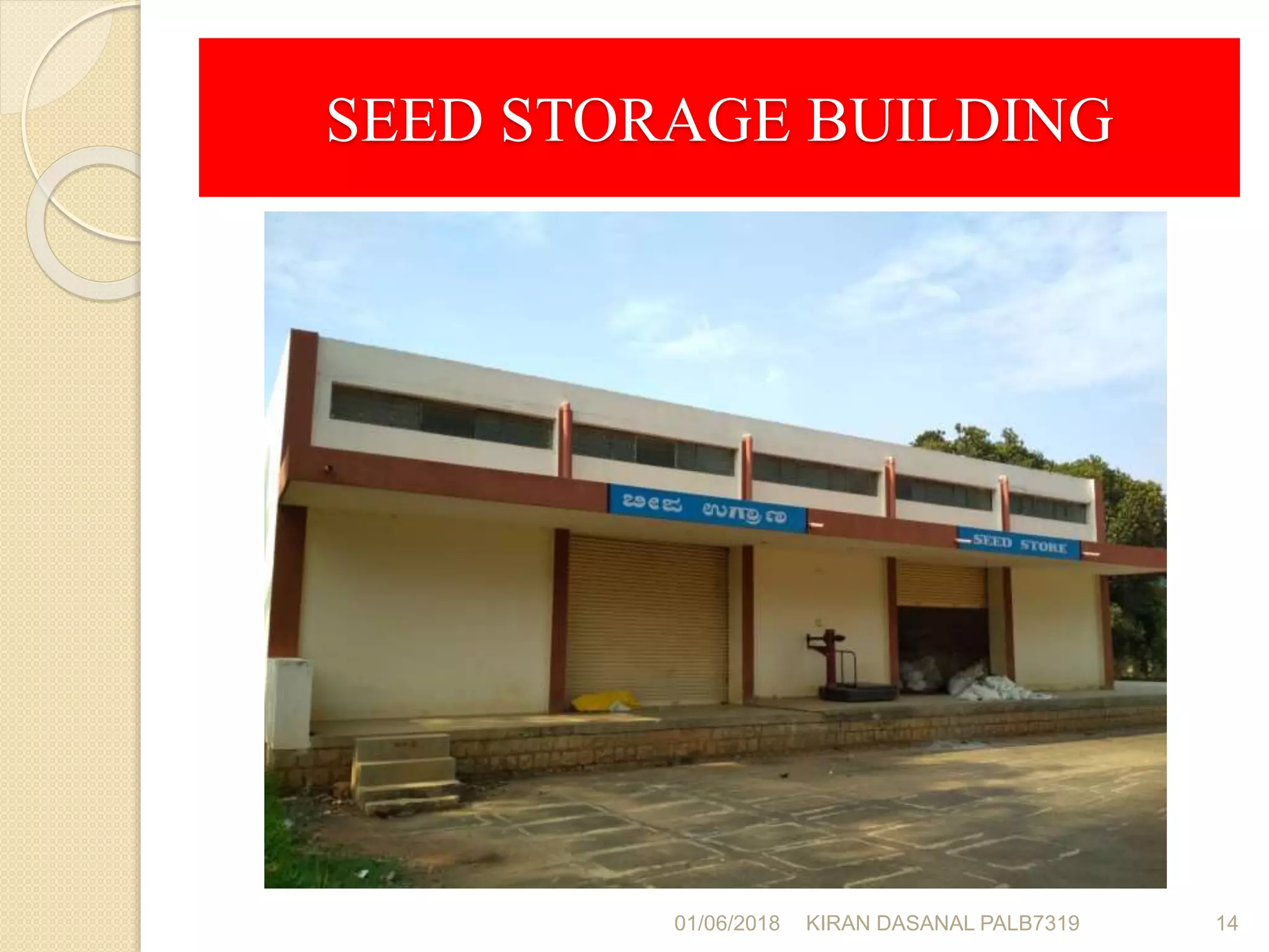 Plant design and building layout of seed processing unit | PPTX