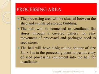 Plant design and building layout of seed processing unit | PPTX