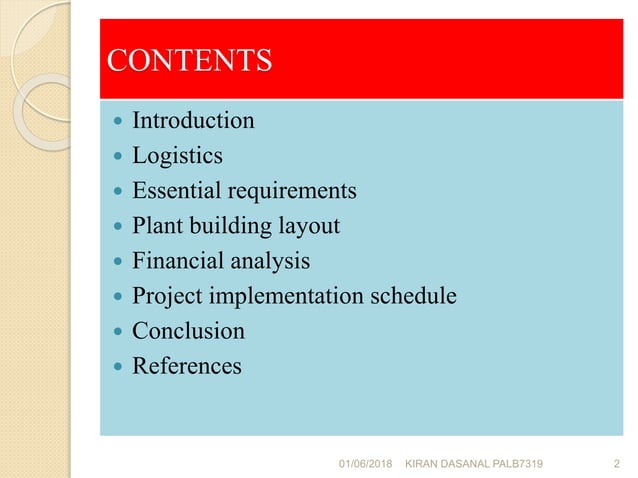 Plant design and building layout of seed processing unit | PPTX ...