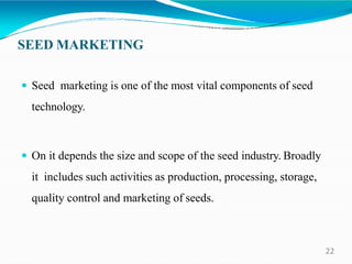 Seed production agencies | PPTX