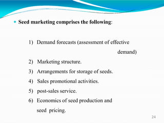 Seed production agencies | PPTX
