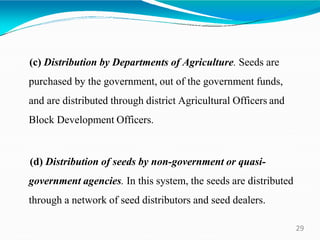 Seed production agencies | PPTX | Agriculture | Industries