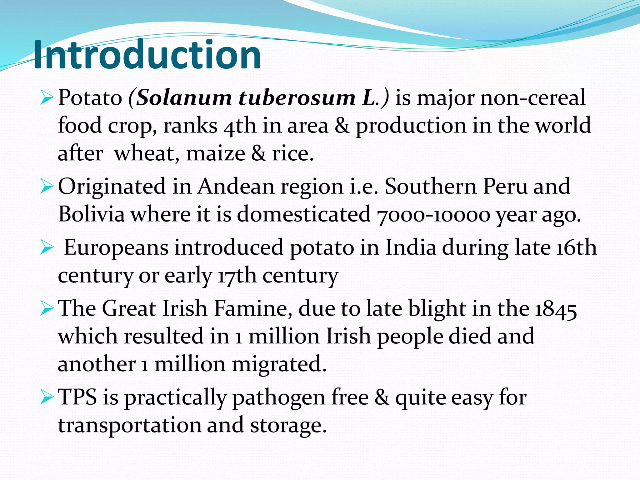 Production technique of true potato seed | PPTX