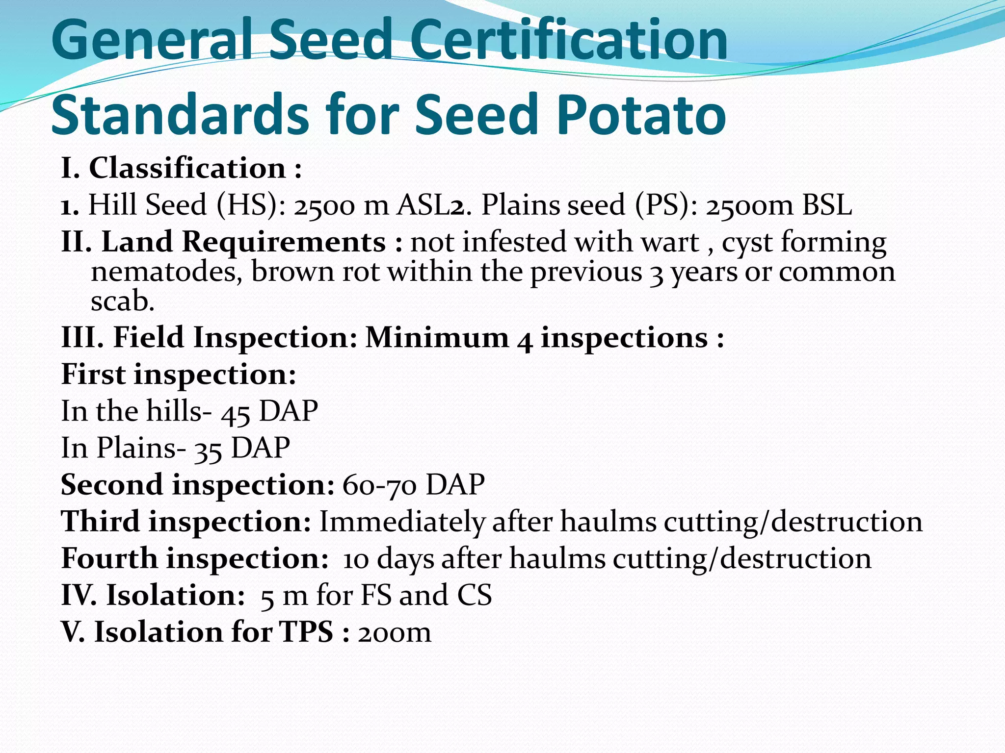 Production technique of true potato seed | PPTX