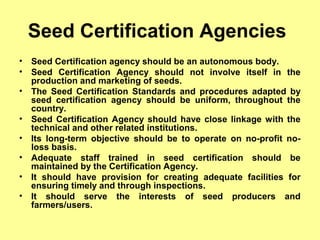 Seed production system in india | PPT