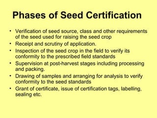 Seed production system in india | PPT