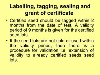 Seed production system in india | PPT