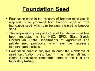 Seed production system in india | PPT