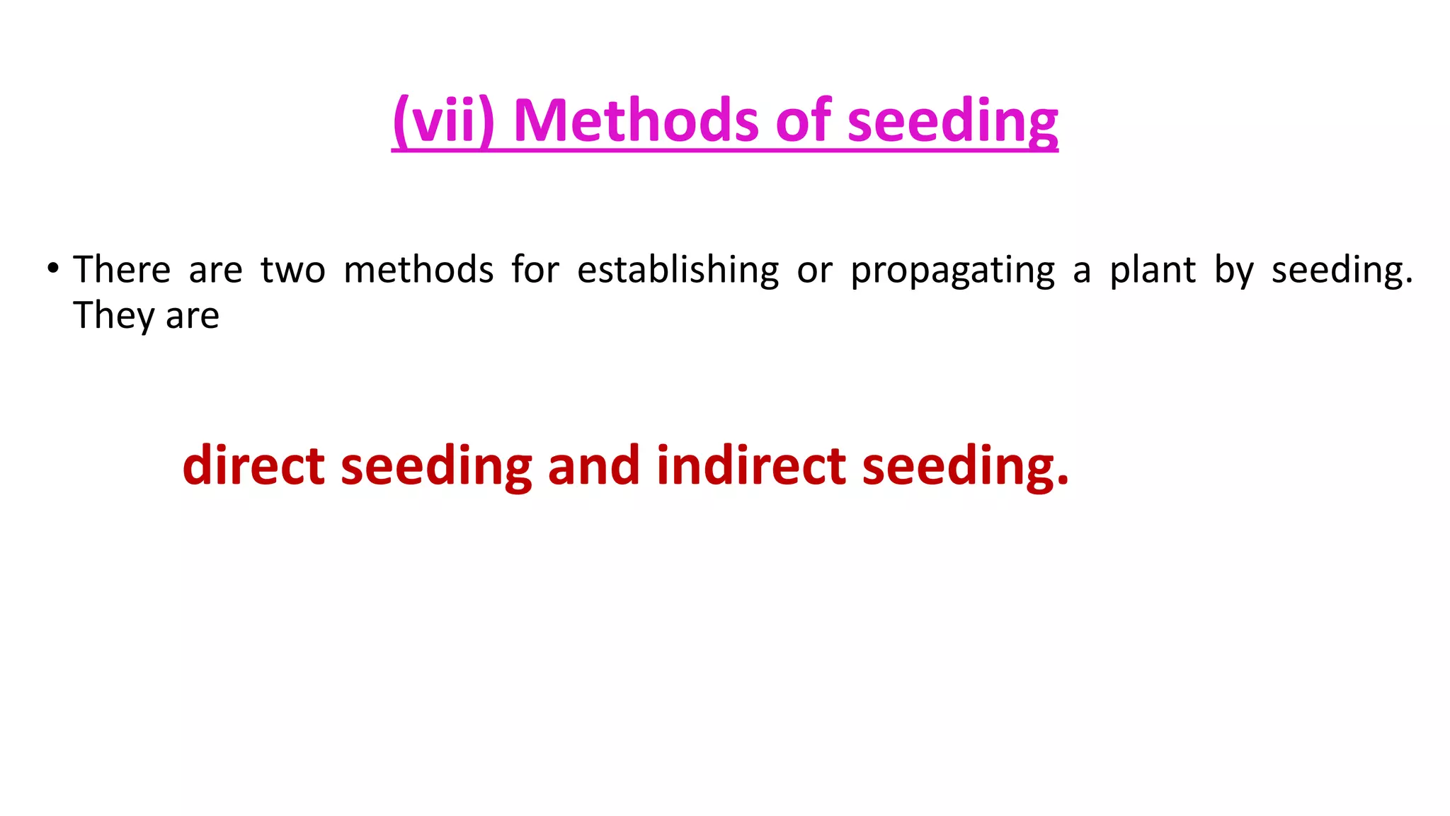 Seed propagation | PPTX