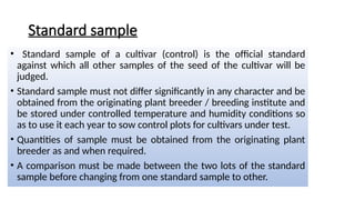 Grow Out Test (Seed Quality and Testing ) | PPTX