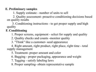 Seed quality assurance and control | PPTX
